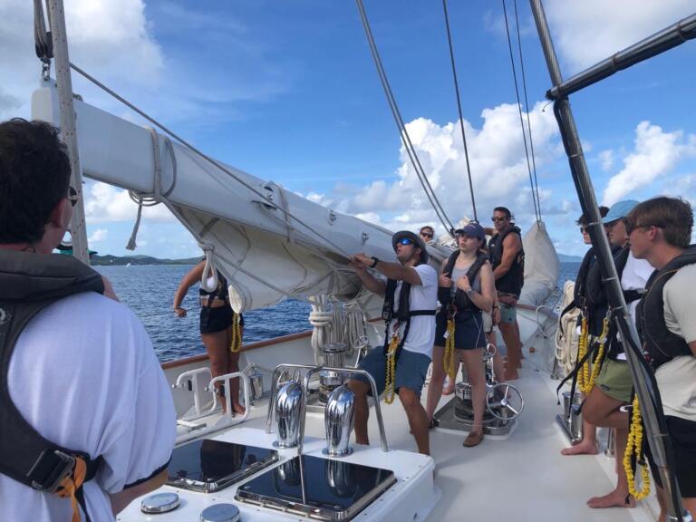 Day 2 - Raising Our First Sail!